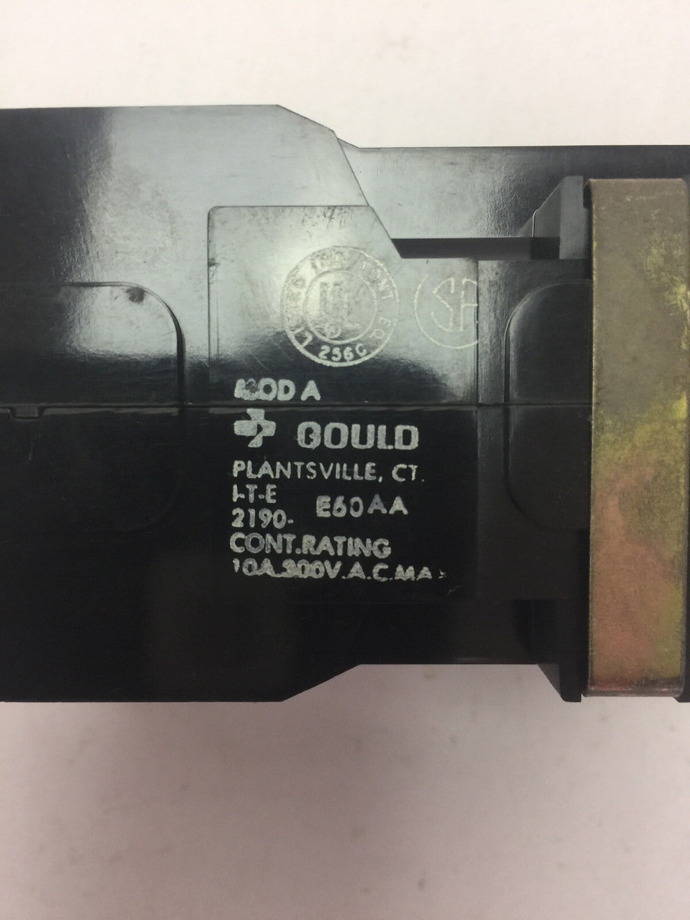GOULD 2190-E60AA MOD A GENERAL PURPOSE RELAY 300VAC 10A 2090-810 COIL ...